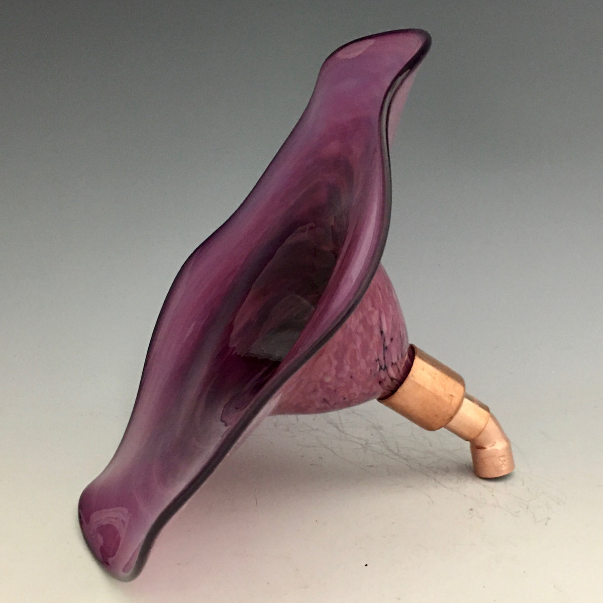 Purple Rose Flower – Prairie Fire Glass
